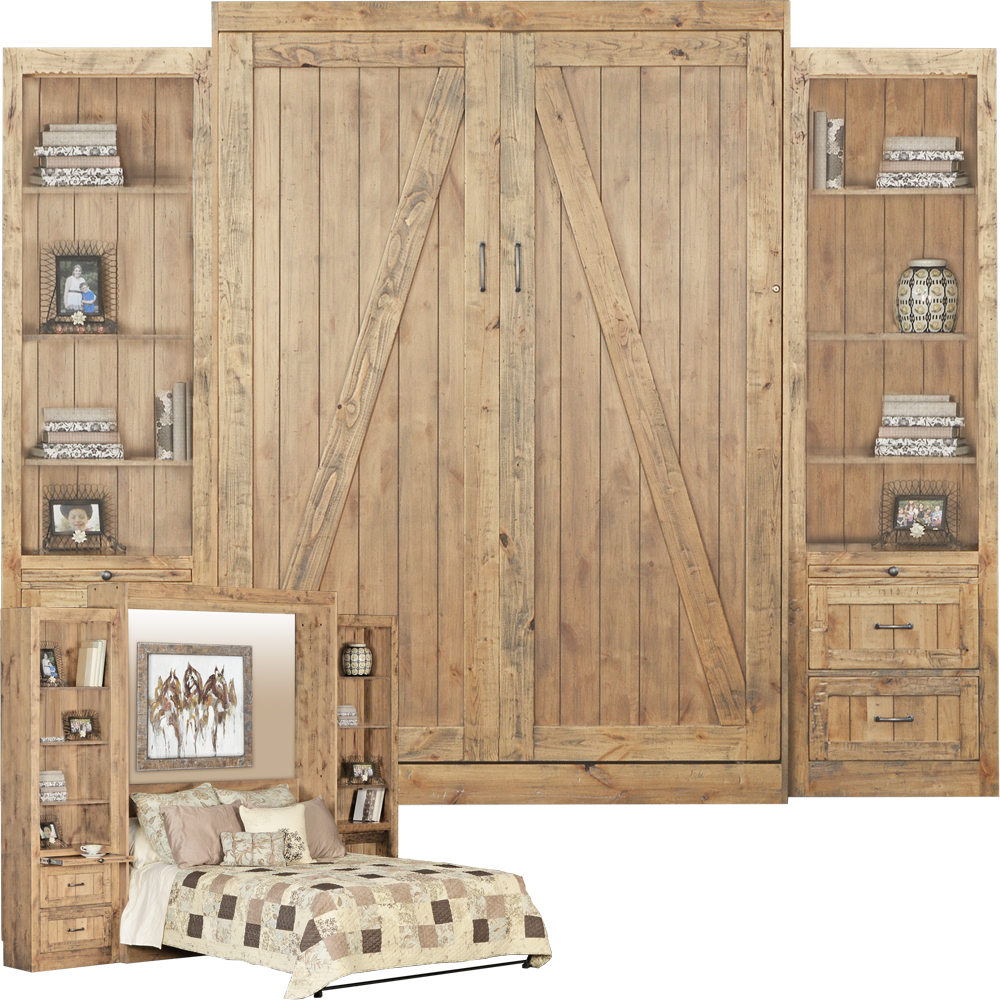 Solid Wood Furniture: Barn Door Wall Bed | Stuart David
